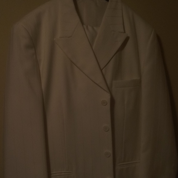 John Raphael (Platinum)) | Suits & Blazers | White Strip Suite | Poshmark